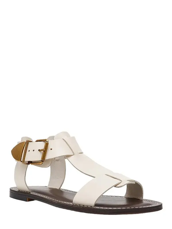 Steve Madden Bazinn Strappy Sandals - Bone Leather