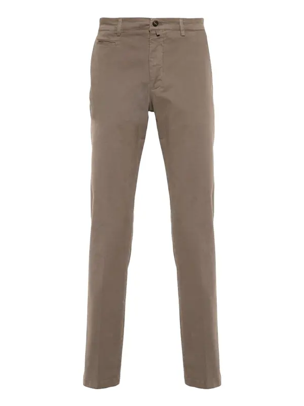 BRIGLIA 1949 Slim-cut Chino Trousers - Brown