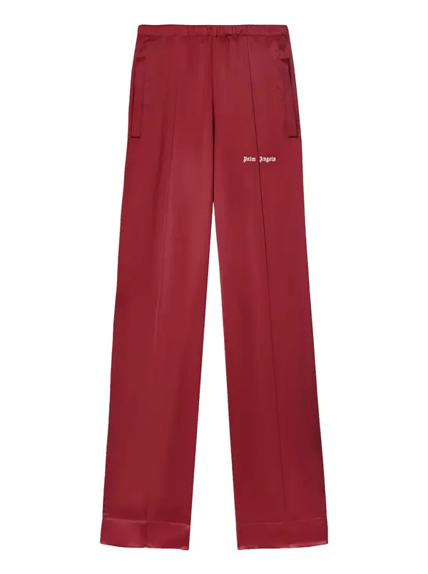 Palm Angels Logo Fluid Track Pants - Red