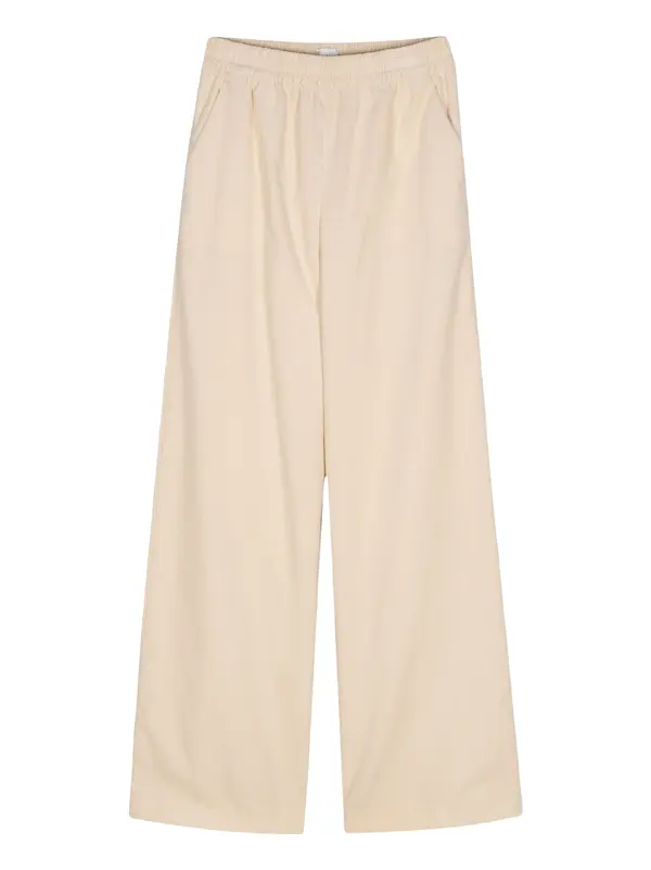 Eleventy Wide-leg Corduroy Trousers - Neutrals