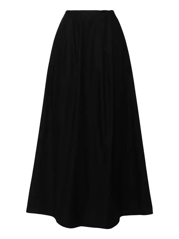 REFORMATION Lucy A-line Maxi Skirt - Black