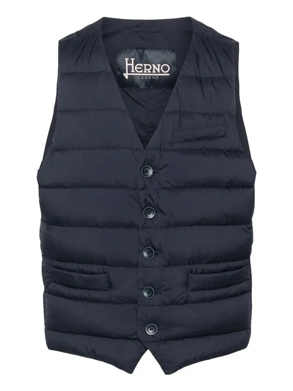Herno Il Panciotto Down Vest - Blue