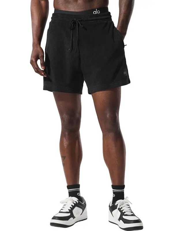 Alo Yoga Coastal Terry 7" Short - Black