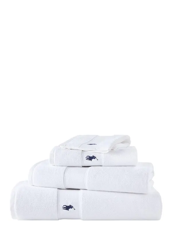 Ralph Lauren Polo Player Bath Sheet - White