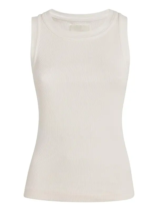 Citizens Of Humanity Ribbed Isabel Tank Top - Ivory