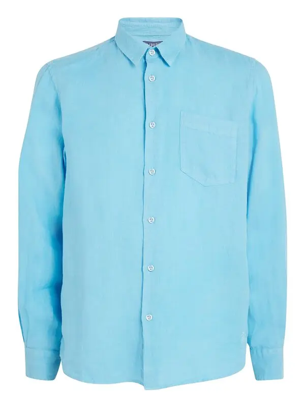 Vilebrequin Linen Caroubis Shirt - Blue