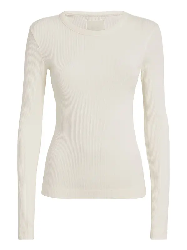 Citizens Of Humanity Ribbed Bina Crewneck Top - Ivory