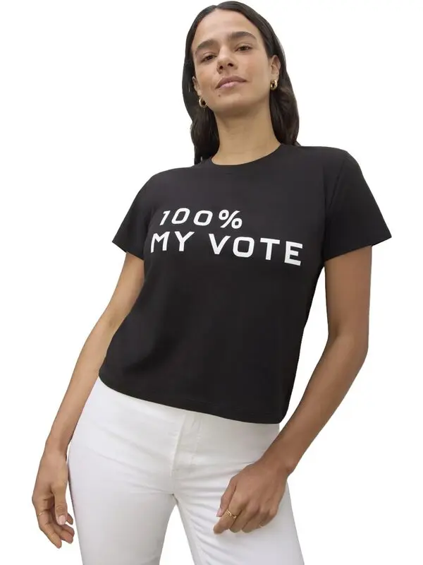 Everlane Essential Cotton Voter T-shirt - Black