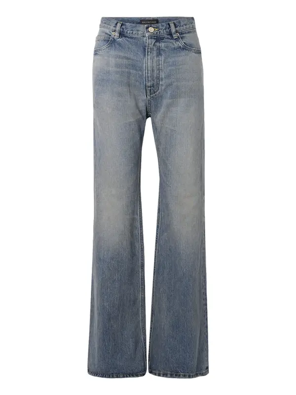 Balenciaga Low-rise Flared Jeans - Blue
