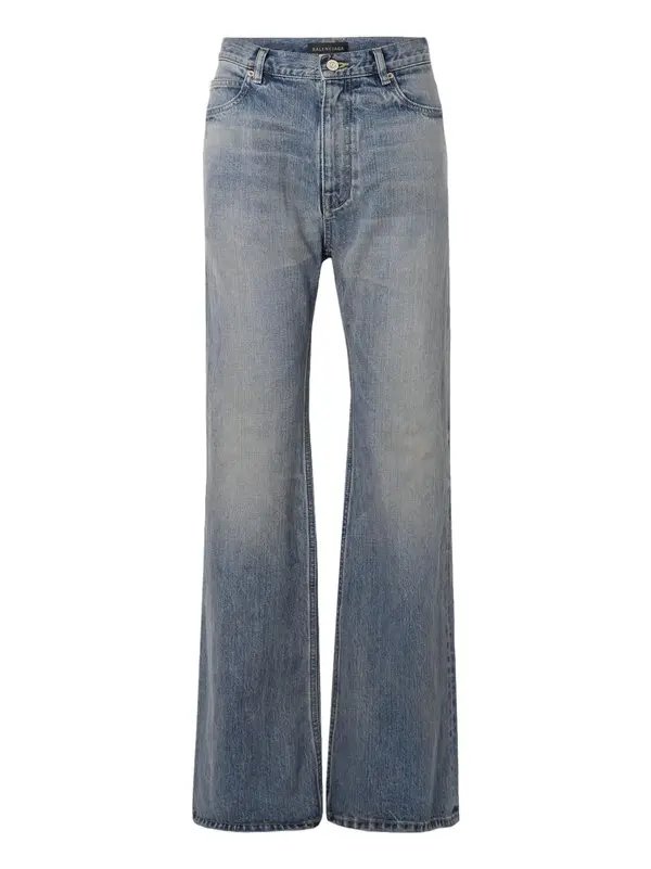 Balenciaga Low-rise Flared Jeans - Blue