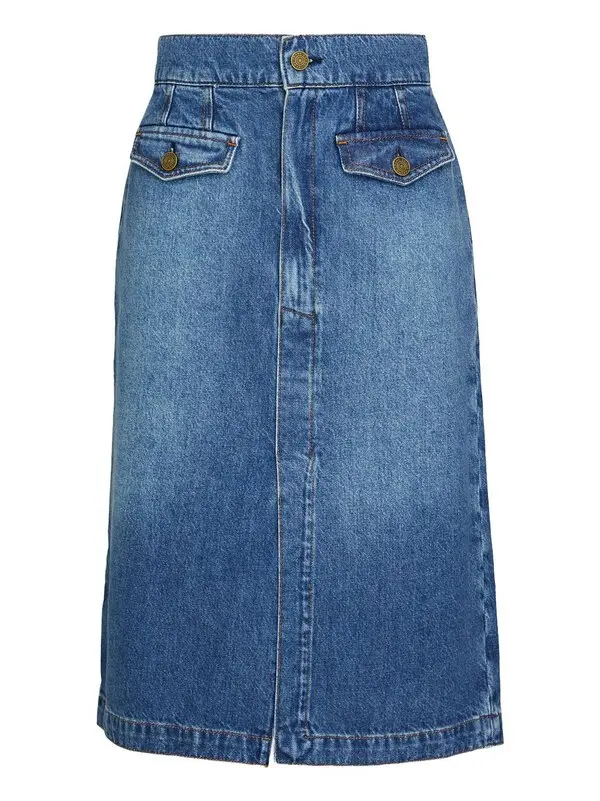 FRAME Skirt - Mid Denim