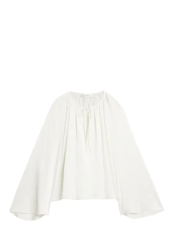 FRAME Satin Blouse - Ivory