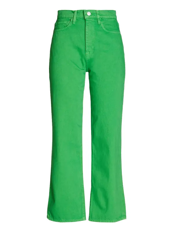 FRAME Le Jane Cropped Jeans - Green