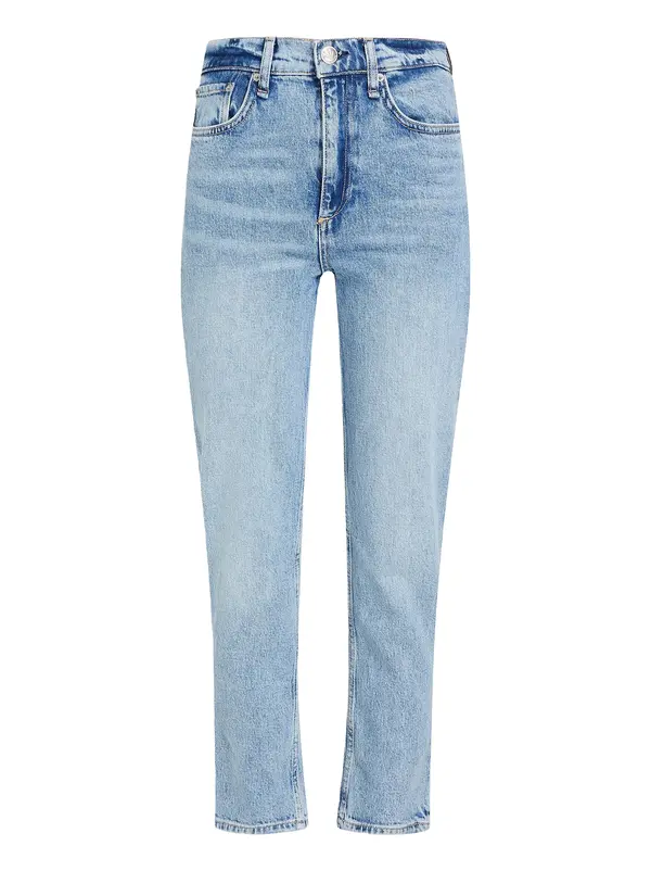 Rag & Bone Porter High-rise Straight-leg Jeans - Light Denim