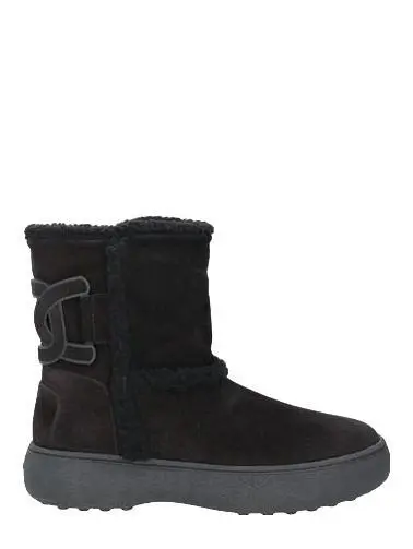 TOD'S Ankle Boots Suede - Black