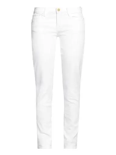 FRAME Straight-leg Denim Jeans - White