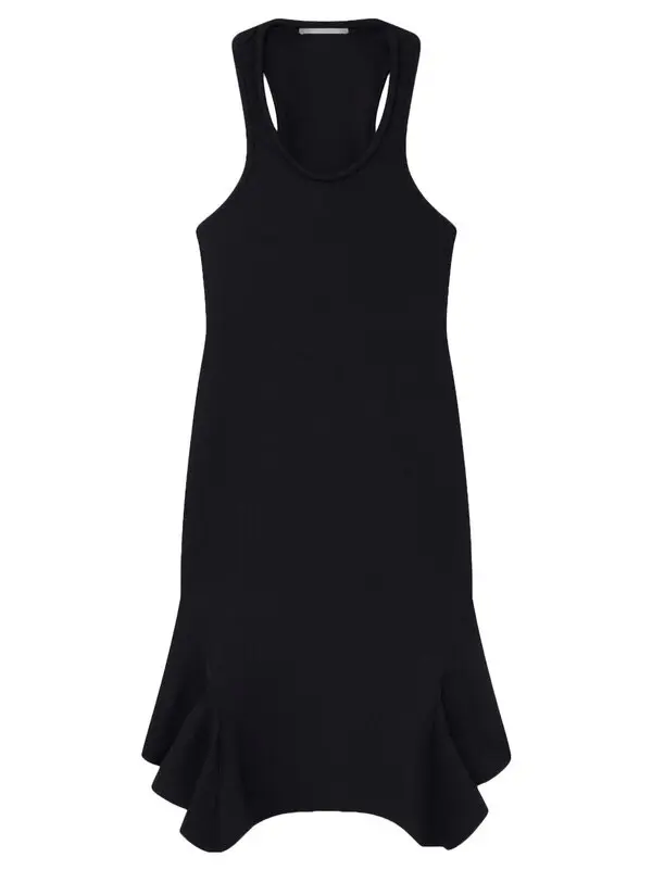 Stella McCartney Peplum-hem Dress - Black