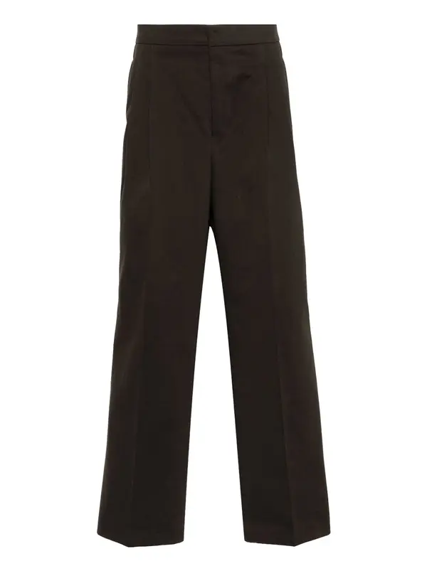 Ami Loose-cut Tailored Trousers - Brown