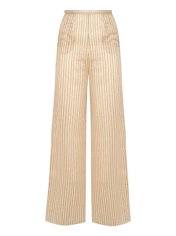 TALLER MARMO Seine Pinstriped Trousers - Neutrals