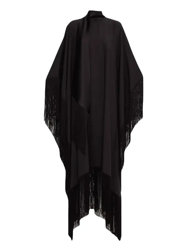 TALLER MARMO Mrs Ross Asymmetric Kaftan Dress - Black