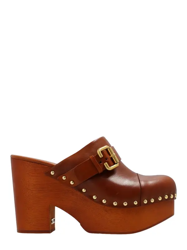 Chloé 120mm Jeanette Mules - Brown