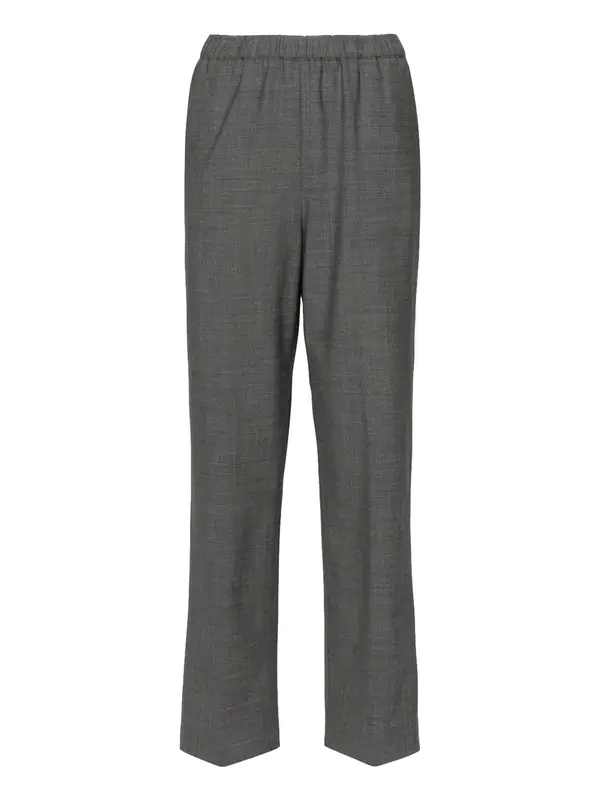 Fabiana Filippi Beaded-trim Straight Trousers - Grey
