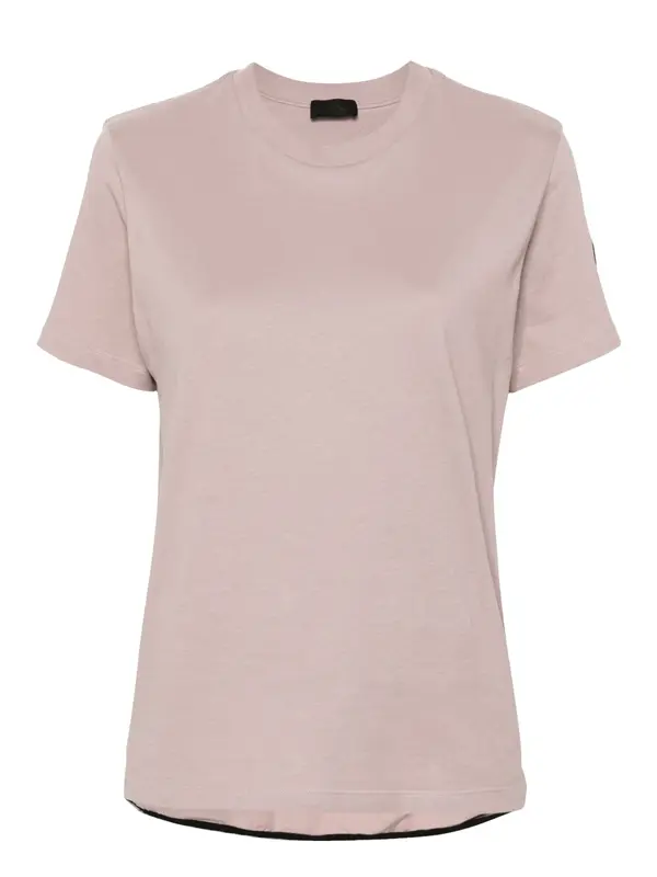 Moncler Plissé-panel T-shirt - Pink