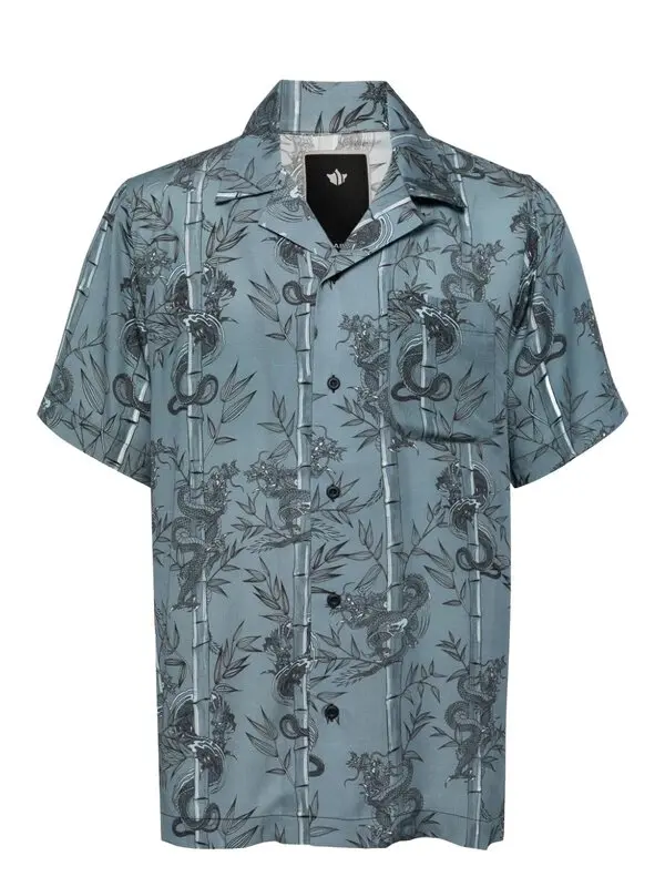 MAHARISHI Dragon Bamboo Shirt - Blue