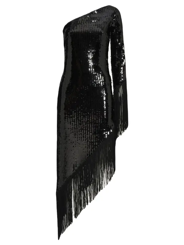 TALLER MARMO Aventador Disco Sequinned Dress - Black