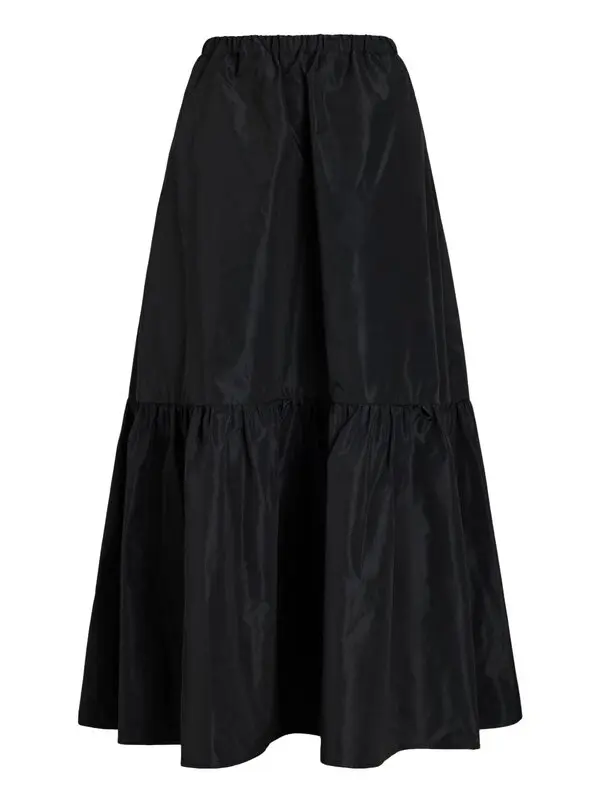 PATOU Faille Maxi Skirt - Black