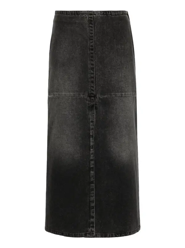 MAISON MARGIELA Denim Midi Skirt - Grey