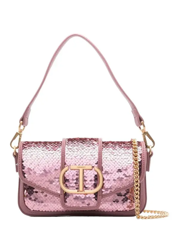 TWINSET Amie Sequined Tote Bag - Pink