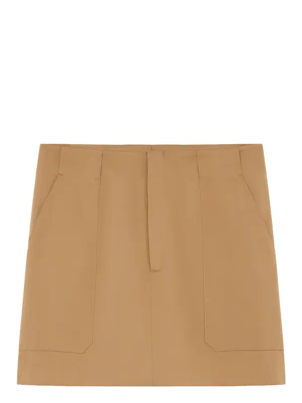 KALLMEYER Knox Patch Pocket Mini Skirt - Biscuit
