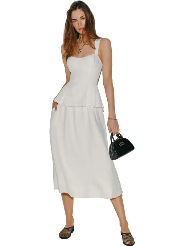REFORMATION Misty Linen Two Piece - White