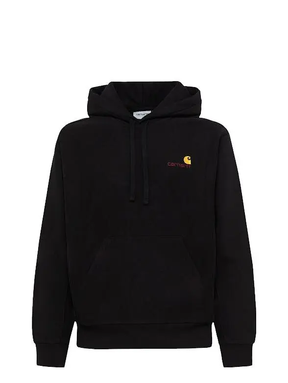 Carhartt American Script Hooded Sweatshirt - Black