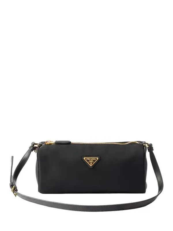 Prada Triangle Logo Pouch - Black