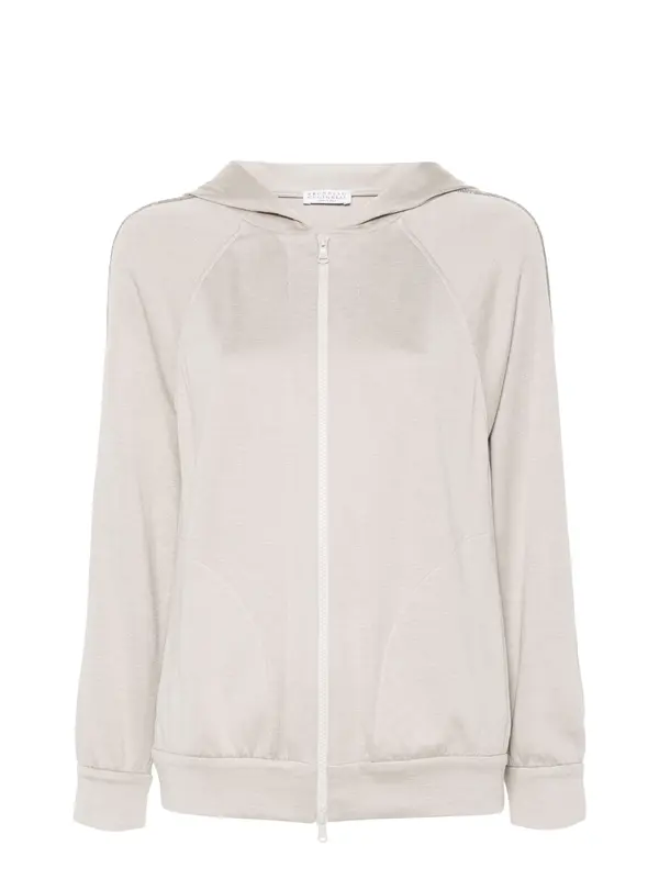 Brunello Cucinelli Monili Chain-detail Hoodie - Neutrals