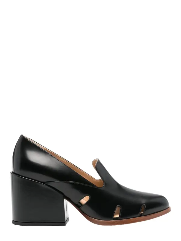 Gabriela Hearst Eliza 75mm Leather Pumps - Black
