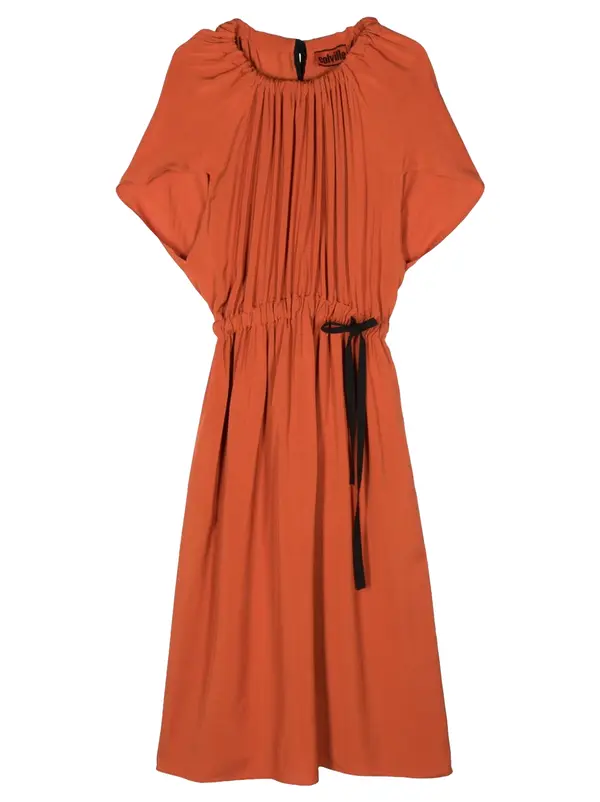 Colville Mccardell Drawstring-waist Maxi Dress - Orange
