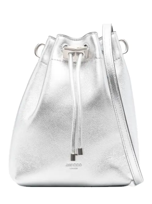 JIMMY CHOO Cinch Shoulder Bag - Silver