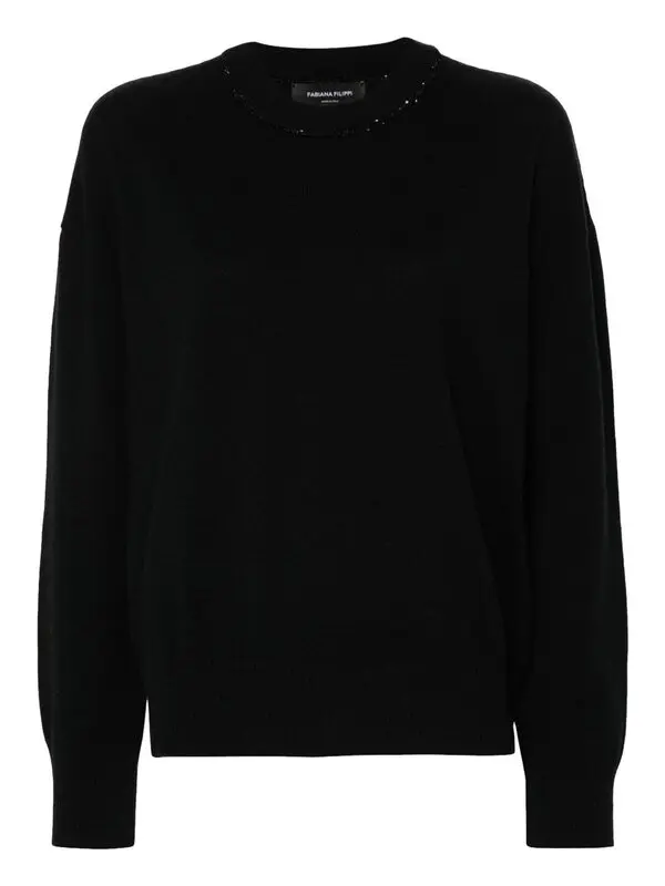 Fabiana Filippi Sequin-embellished Jumper - Black
