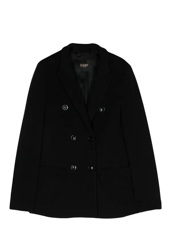 Seventy Double-breasted Blazer - Black