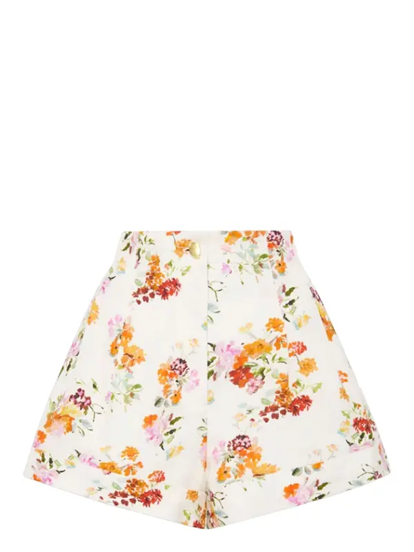 Aje Assemblage Floral Print Shorts - White