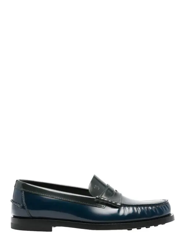 TOD'S Leather Loafers - Blue