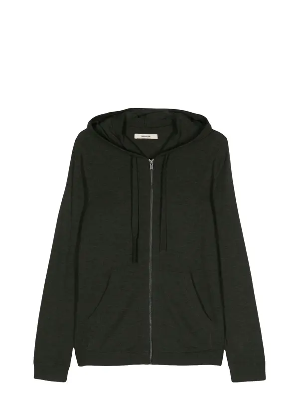 Zadig&Voltaire Zip-up Wool Hoodie - Green