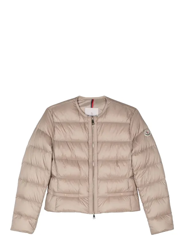 Moncler Laurine Quilted Puffer Jacket - Neutrals
