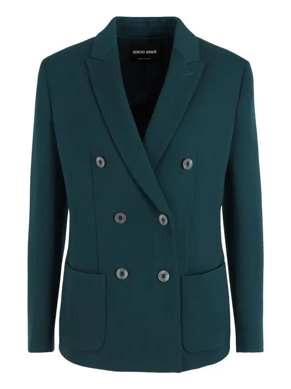 Giorgio Armani Notched-lapel Double-breasted Blazer - Green