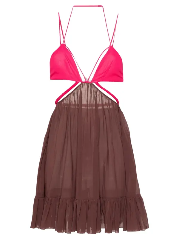 NENSI DOJAKA Cut-out Mini Dress - Pink