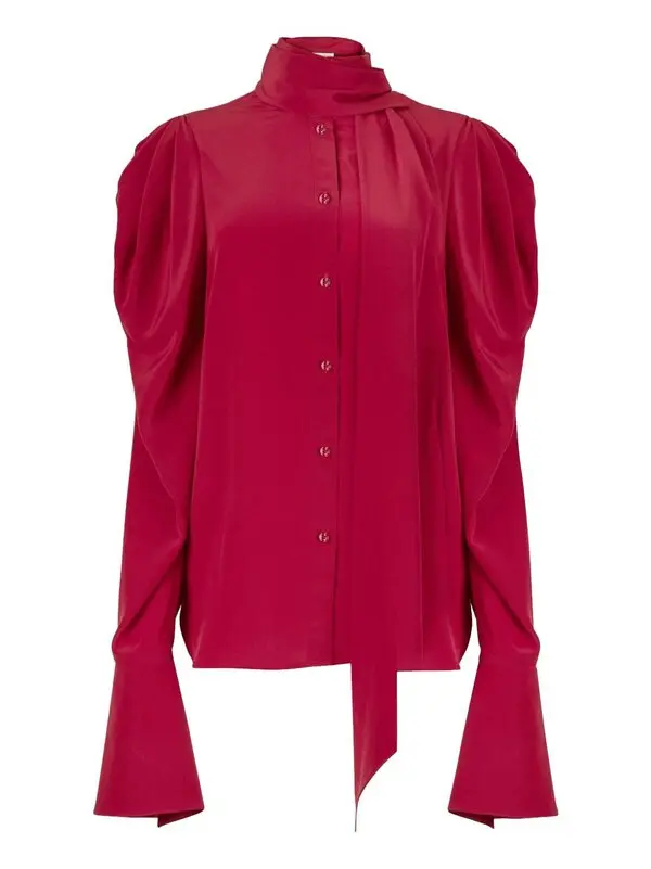 Nina Ricci Pussy-bow Shirt - Pink
