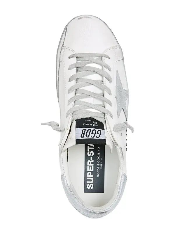 Golden Goose Super-star Low Top Sneakers - White/silver
